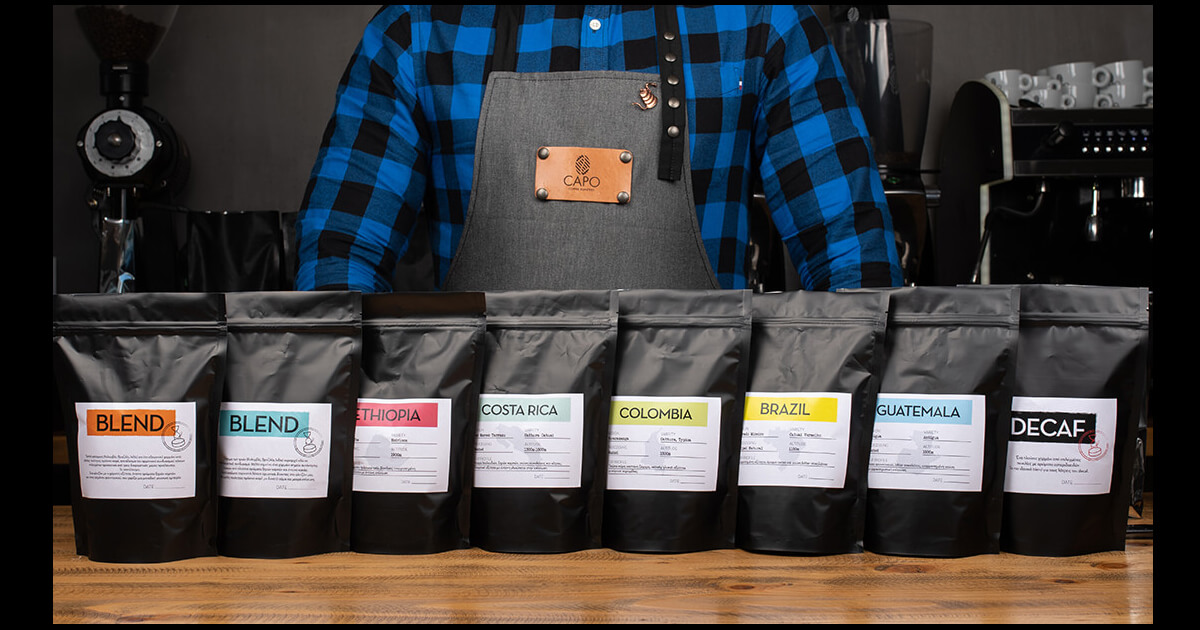 Capo Coffee Roasters | Επεξεργασία Παραγωγή και Διάθεση Καφέ